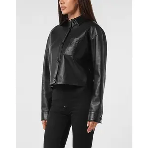 Philipp Plein Leather Shirt Signature
