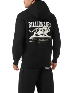 BILLIONAIRE Hoodie Sweatjacket Lion - Black