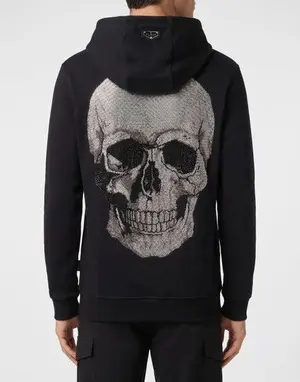 Philipp Plein Hoodie Zip Skull Stones