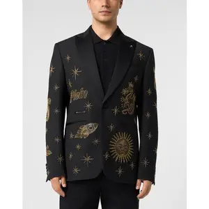 Philipp Plein Blazer Patches Zodiac