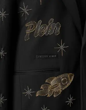 Philipp Plein Blazer Patches Zodiac