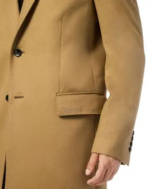 BILLIONAIRE Cashmere Regular Fit Coat - Beige