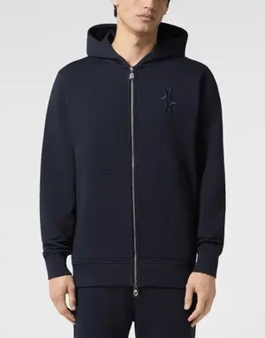 BILLIONAIRE Zip Hoodie Baroque - Navy