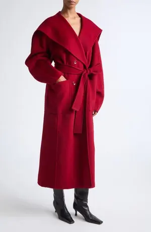 Ulla Johnson Rory Wool & Cashmere Blend Coat - Cerise