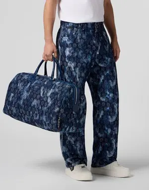 Philipp Plein Travel Bag Jacquard Monogram - Darkblue