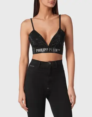 Philipp Plein Bra Stones - Black