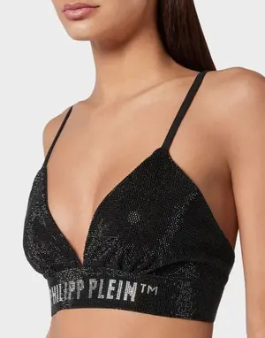 Philipp Plein Bra Stones - Black