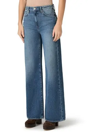 Paige Frances High Waist Wide Leg Jeans