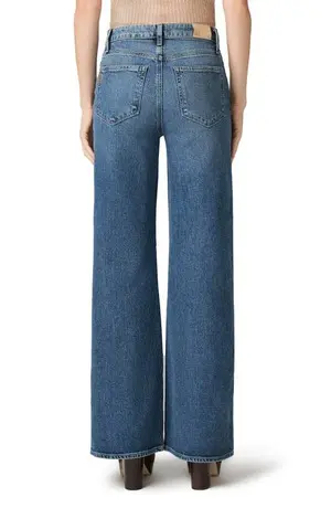 Paige Frances High Waist Wide Leg Jeans