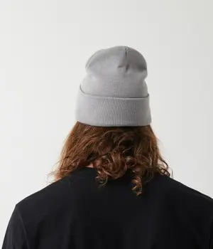 KNOWN SUPPLY Tall Cuff Beanie - Light Grey