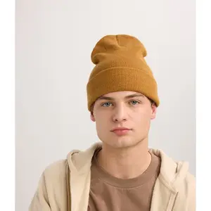 KNOWN SUPPLY Tall Cuff Beanie - Turmeric