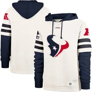 '47 Houston Texans Split Zone Cornerback Duo Lacer Hoodie - Cream