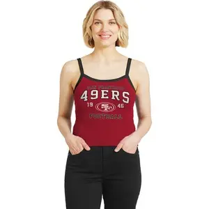 WEAR BY ERIN ANDREWS San Francisco 49ers Colorblock Tank Top - Scarlet