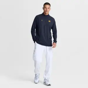 JORDAN BRAND Michigan Wolverines Dri-fit Stride Half-zip Running Top