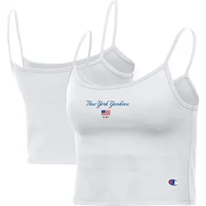 Champion New York Yankees Scoop Neck Tank Top - White