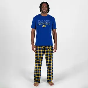 CONCEPTS SPORT Los Angeles Rams Highland Sleep Set - Royal