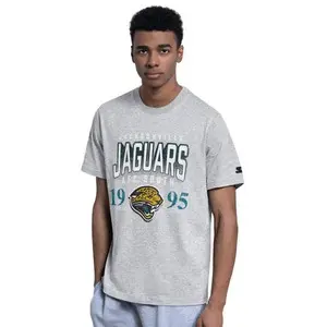 STARTER Heather Gray Jacksonville Jaguars Two-pack Throwback Logo T-shirt Set