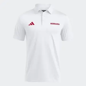 Adidas Nebraska Huskers Ultimate 365 Solid Polo - White