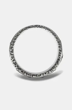 DISTURBIA Amorata Sterling Engraved Band Ring