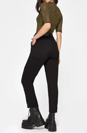 DISTURBIA Phoenix Embroidered Tapered Trousers