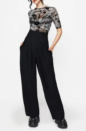 DISTURBIA Brenna Corset Wide Leg Trouser