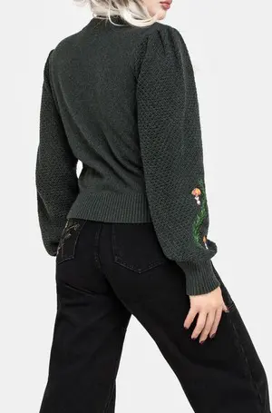 DISTURBIA Fable Embroidered Knit Jumper
