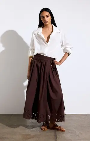 Vanessa Bruno Guillaume Wrap Maxi Skirt