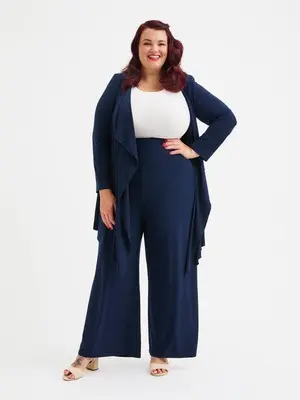 SCARLETT & JO Waterfall Jacket - Navy