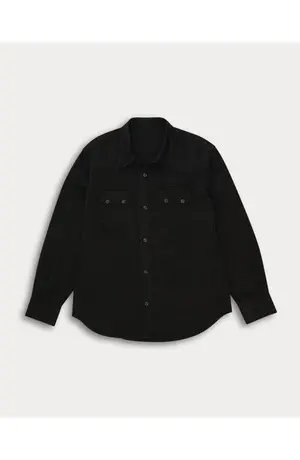 FORTELA Smith Texan Cotton Shirt - Black