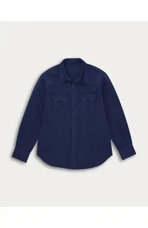 FORTELA Smith Texan Cotton Shirt - Blue
