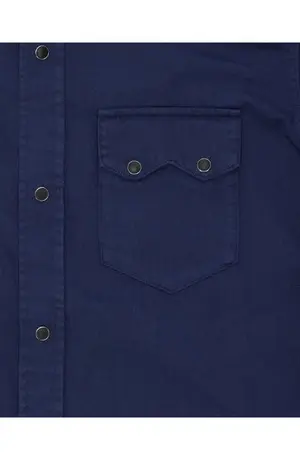 FORTELA Smith Texan Cotton Shirt - Blue