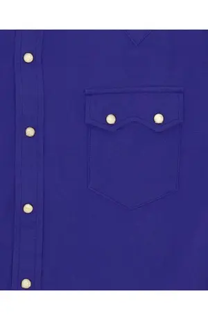 FORTELA Josh Texan Cotton Shirt - Blue