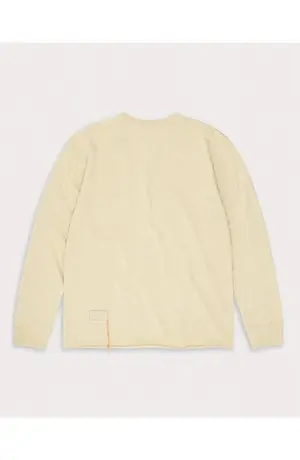 FORTELA Bliss Cotton Long Sleeve Serafino T-shirt - Ecru