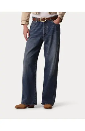 FORTELA Jaron Denim Low Wide Leg Pants