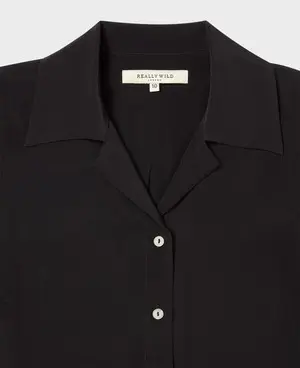 REALLY WILD CLOTHING Devas Silk Collar Shirt