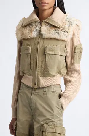 DIESEL® G-ustav Mixed Media Jacket