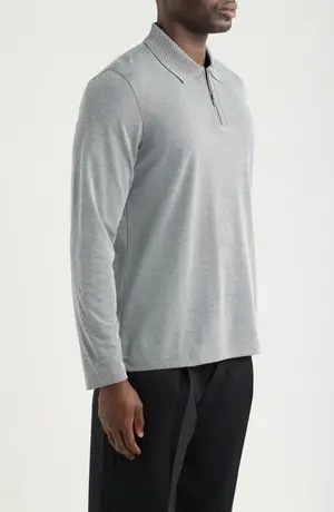 Johnston & Murphy Cochran Long Sleeve Zip Polo