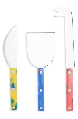 FREDERICKS & MAE Set Of 3 Cheese Knives - Multi