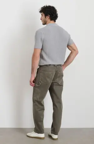 ALEX MILL Recycled Cotton Painter Jeans - Thyme
