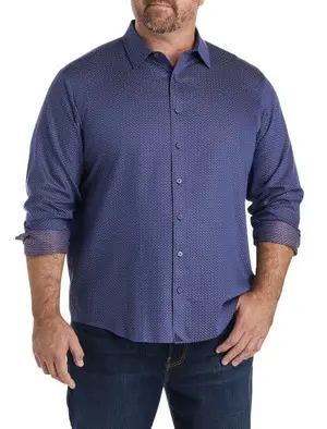 UNTUCKIT FIT BY DXL Big & Tall Rigby Sport Shirt
