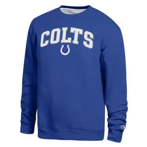 Champion Indianapolis Colts Contrast Lined Sweatshirt - Royal