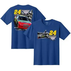 CLASSIC INK Jeff Gordon Inaugural Brickyard 400 Winner T-shirt - Royal