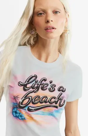 Desigual Graphic Cotton Baby Tee