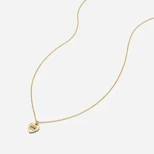 KATIE DEAN JEWELRY Mini Evil Eye Heart Necklace