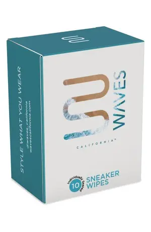 WAVES CALIFORNIA Disposable Sneaker Wipes - White