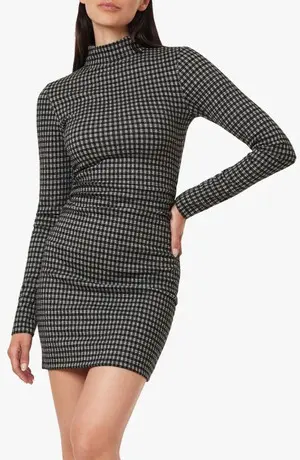 Habitual Mock Neck Long Sleeve Sheath Minidress