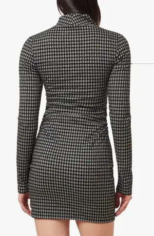 Habitual Mock Neck Long Sleeve Sheath Minidress