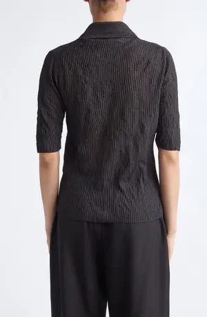 NACKIYE Sugarman Virgin Wool Rib Polo