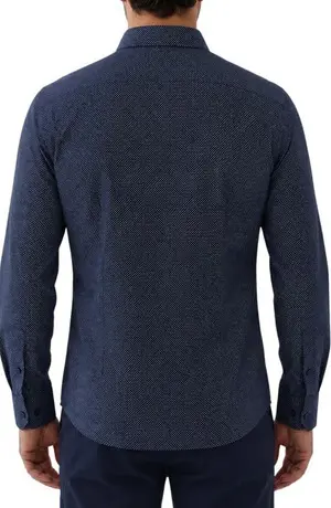 REPORT COLLECTION Stretch Dot Button Up Shirt