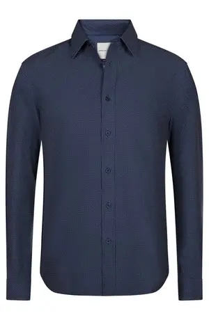 REPORT COLLECTION Stretch Dot Button Up Shirt